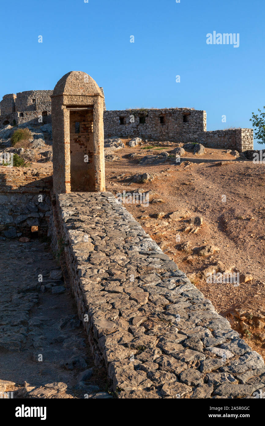 Sentry box at the Palamidi castle. Nafplio, Greece Stock Photo - Alamy