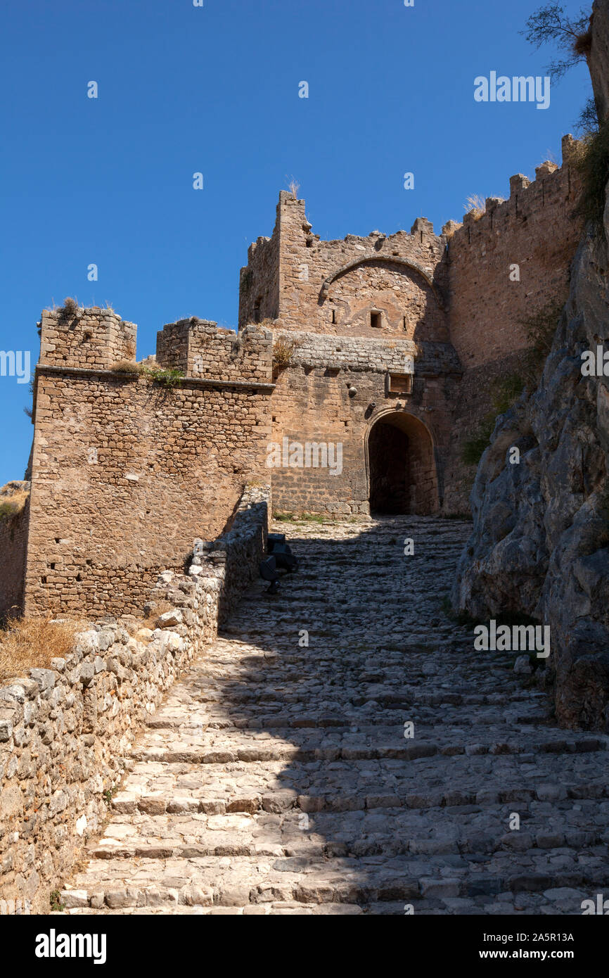 Greek acrocorinth fortress entrance hi-res stock photography and images ...