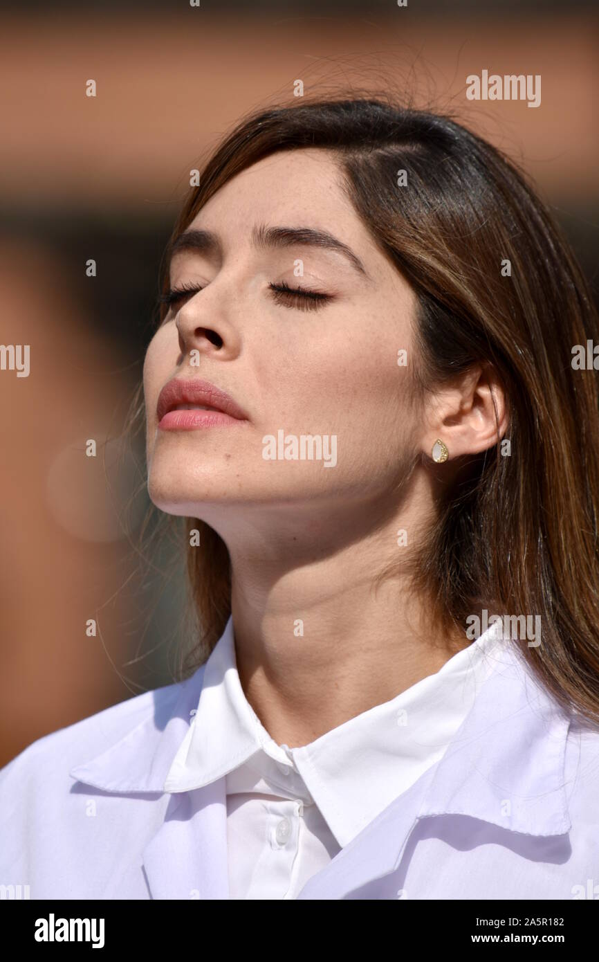 Female Doctor Wondering Stock Photo - Alamy
