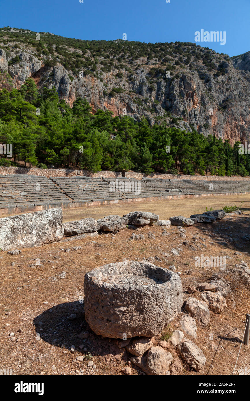 The Stadium, Delphi, Greece Stock Photo - Alamy