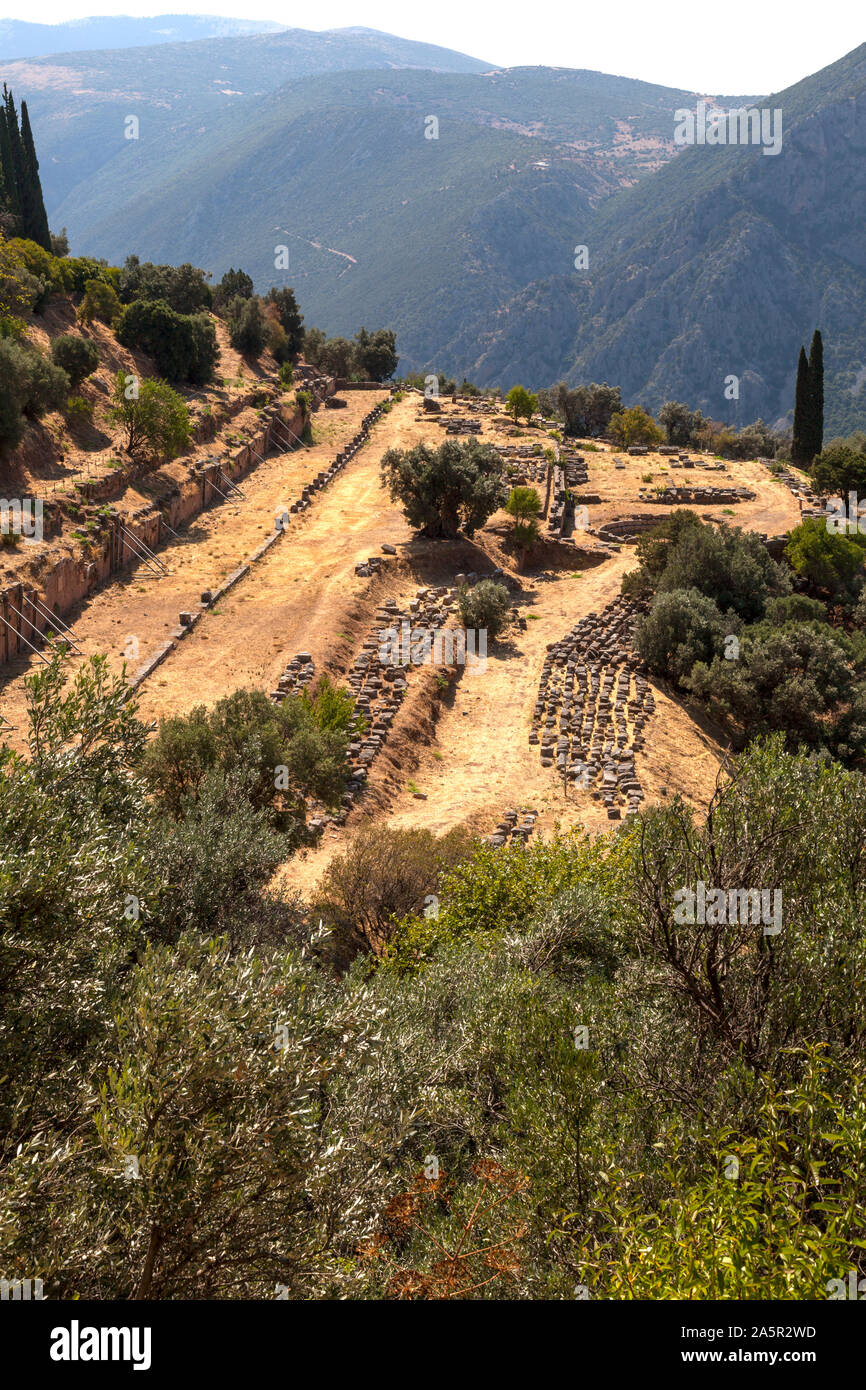 Ancient Gymnasium at Delphi, Greece Stock Photo - Alamy