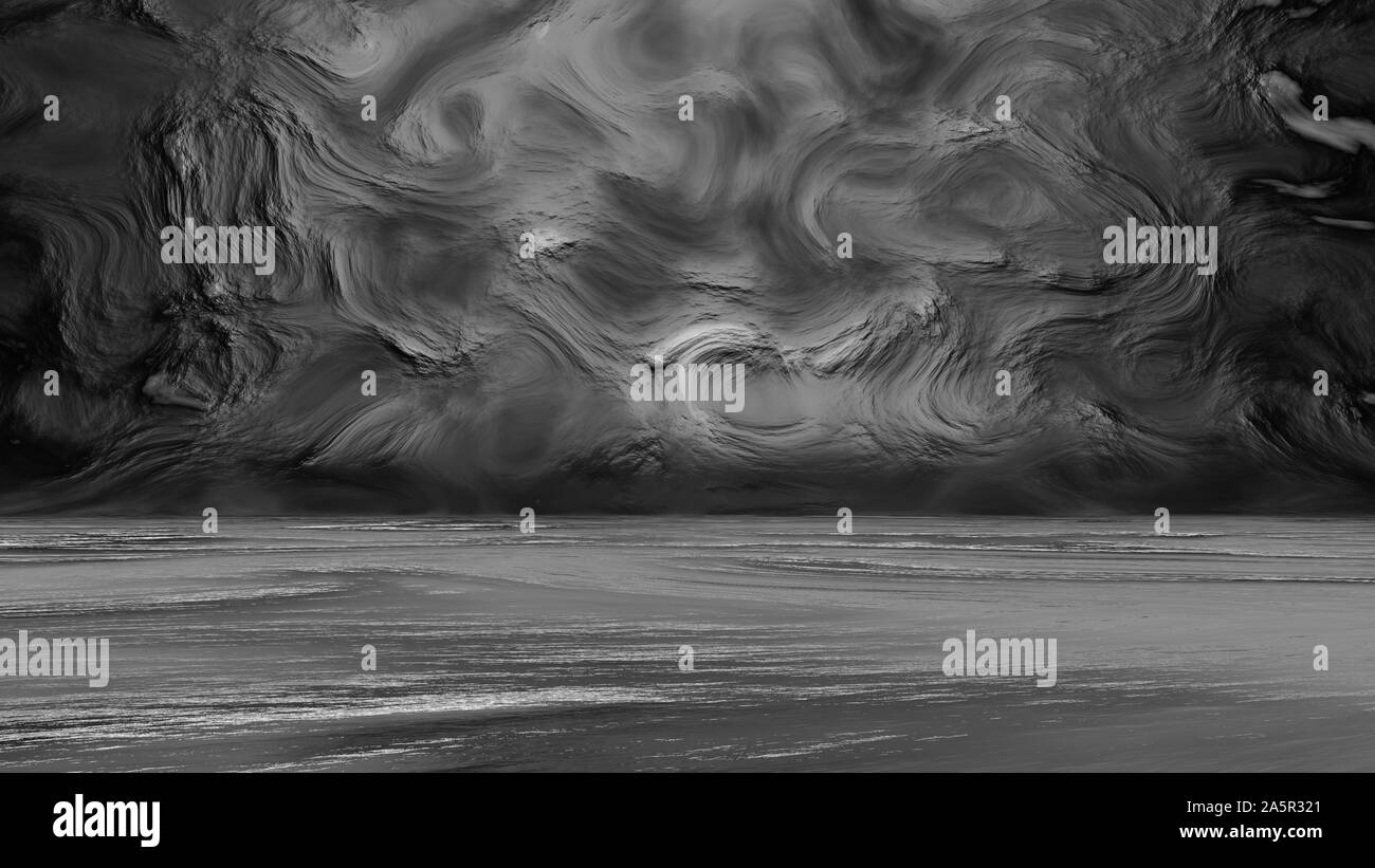 Dark studio background with abstract print. Layout template for ...