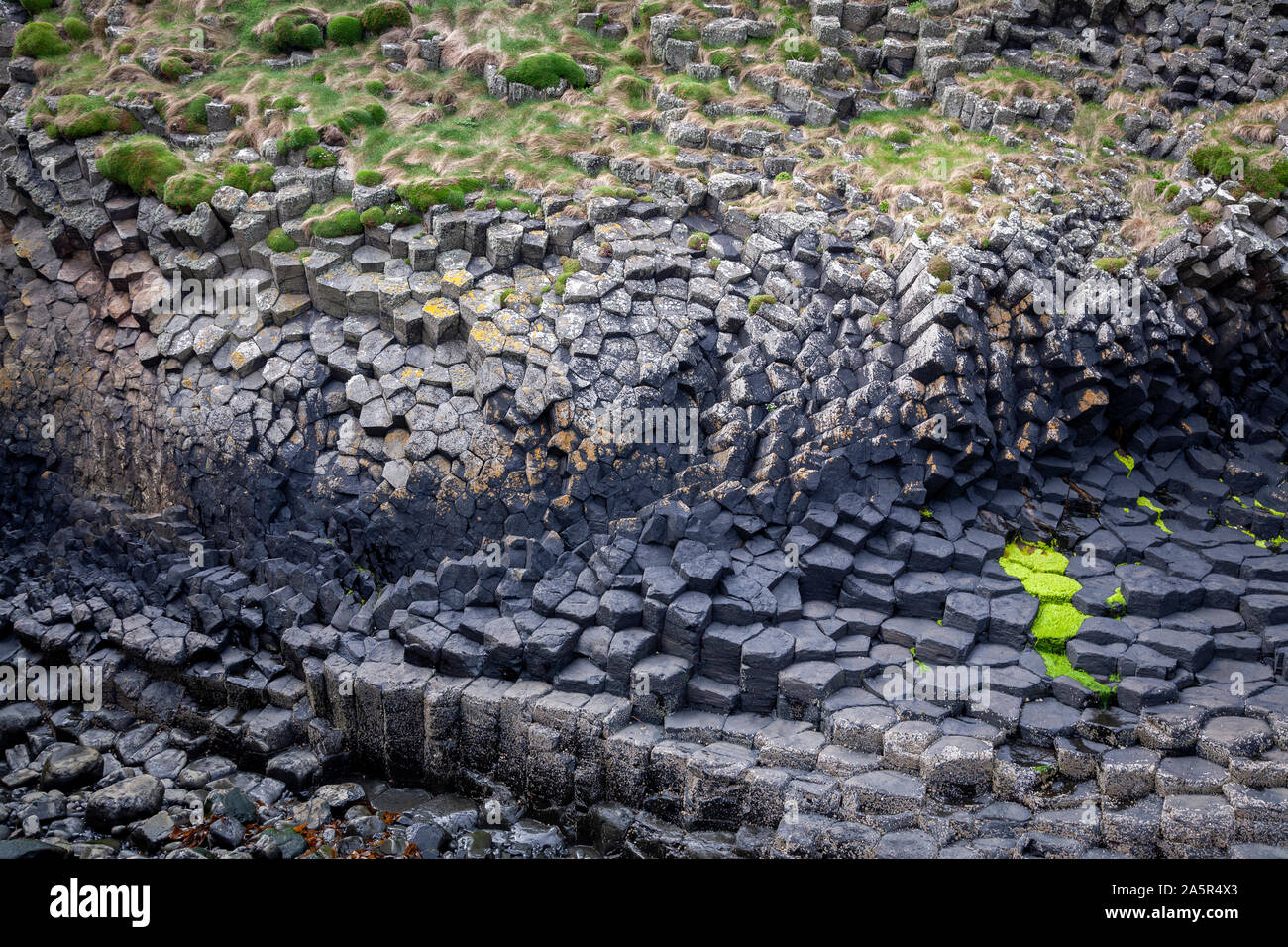 rock formations at Staffa island in Scotland Stock Photo - Alamy