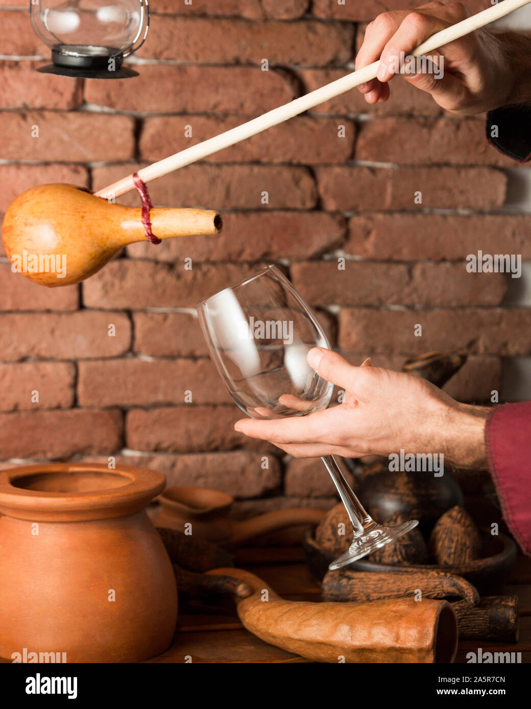 Pouring man from wine hi-res stock photography and images - Alamy