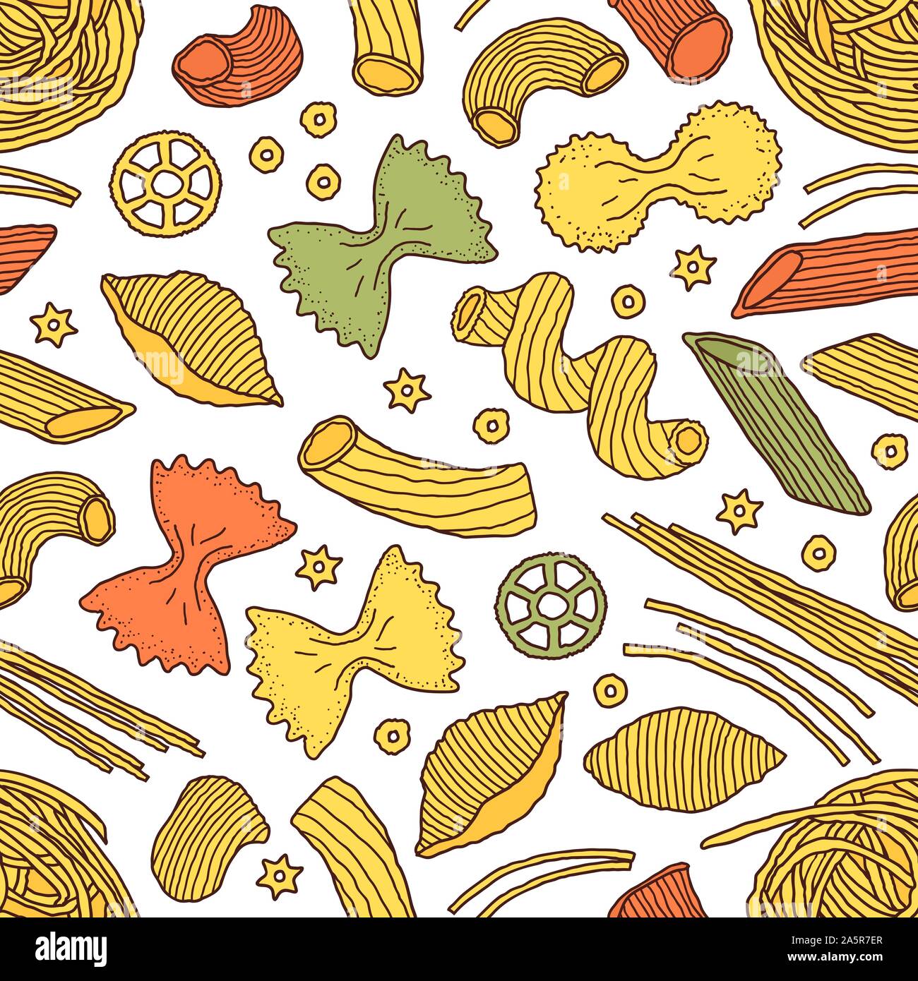 pattern with pasta Stock Vector Image & Art - Alamy