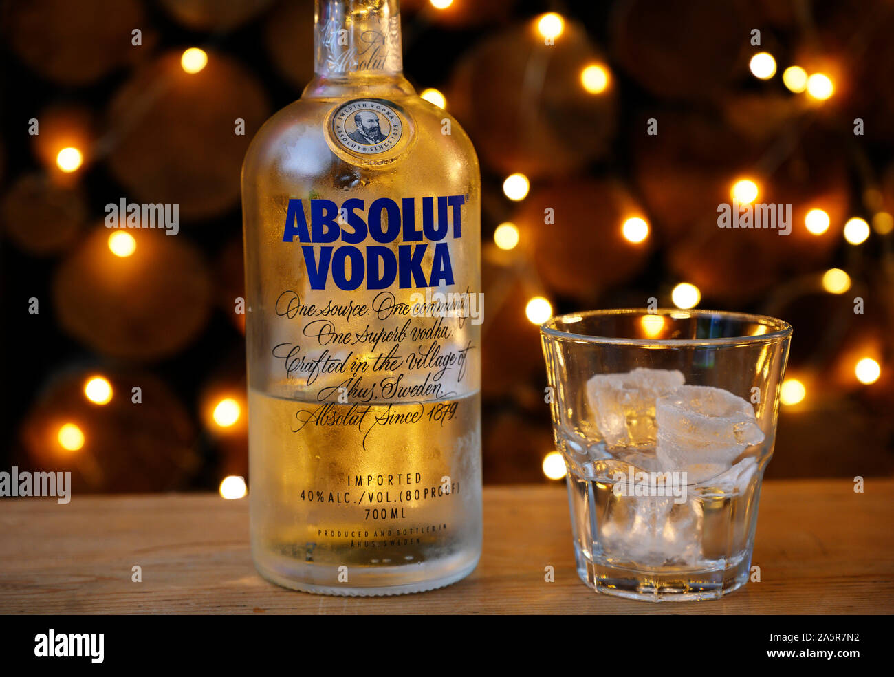 Absolut vodka bottle hi-res stock photography and images - Alamy