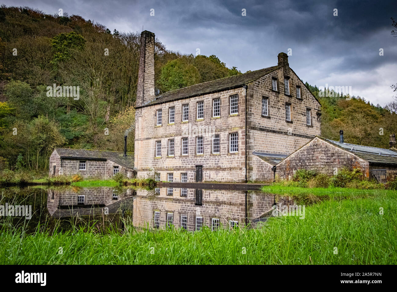 Gibson Mill at Hardcastle Crags , Hebden Bridge , Calderdale , West ...