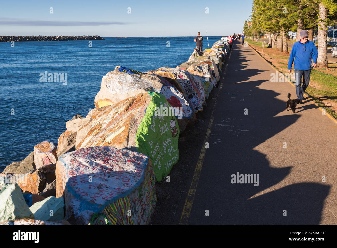 Breakwall walking path hi-res stock photography and images - Alamy