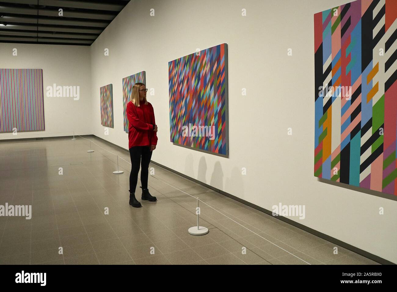 Bridget riley painting hi-res stock photography and images - Alamy