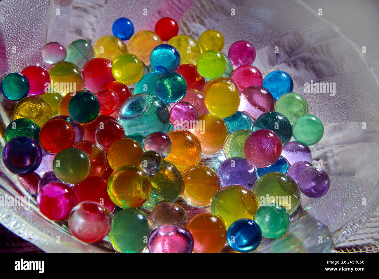 Colorful transparent jelly balls Stock Photo - Alamy