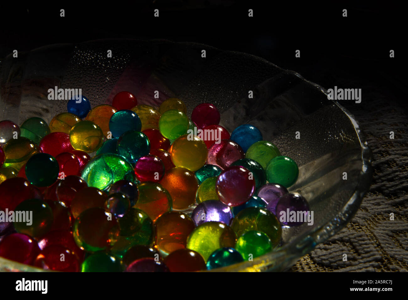 Colorful transparent jelly balls Stock Photo - Alamy