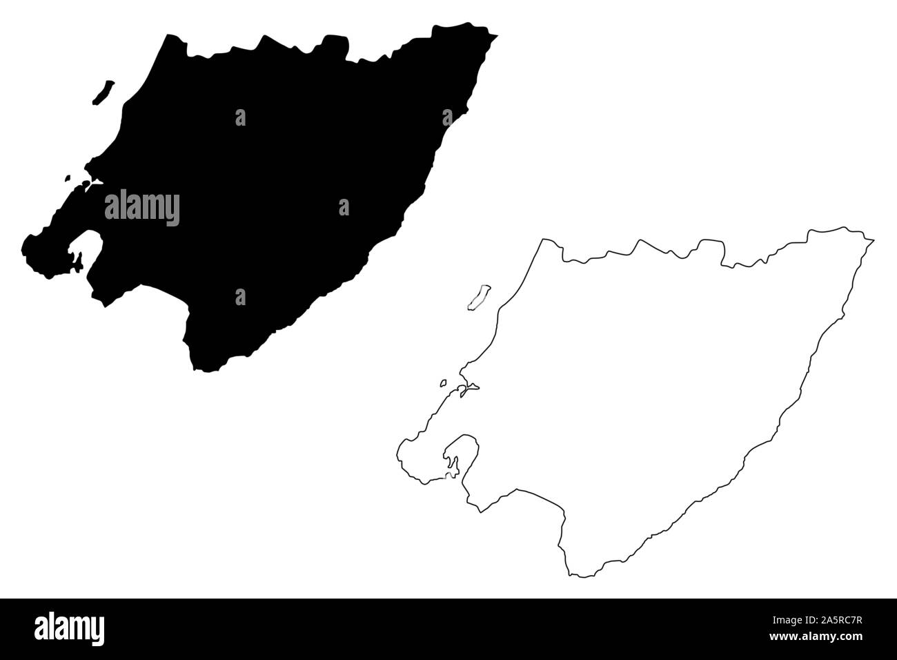 Wellington Region (Regions of New Zealand, North Island) map vector ...