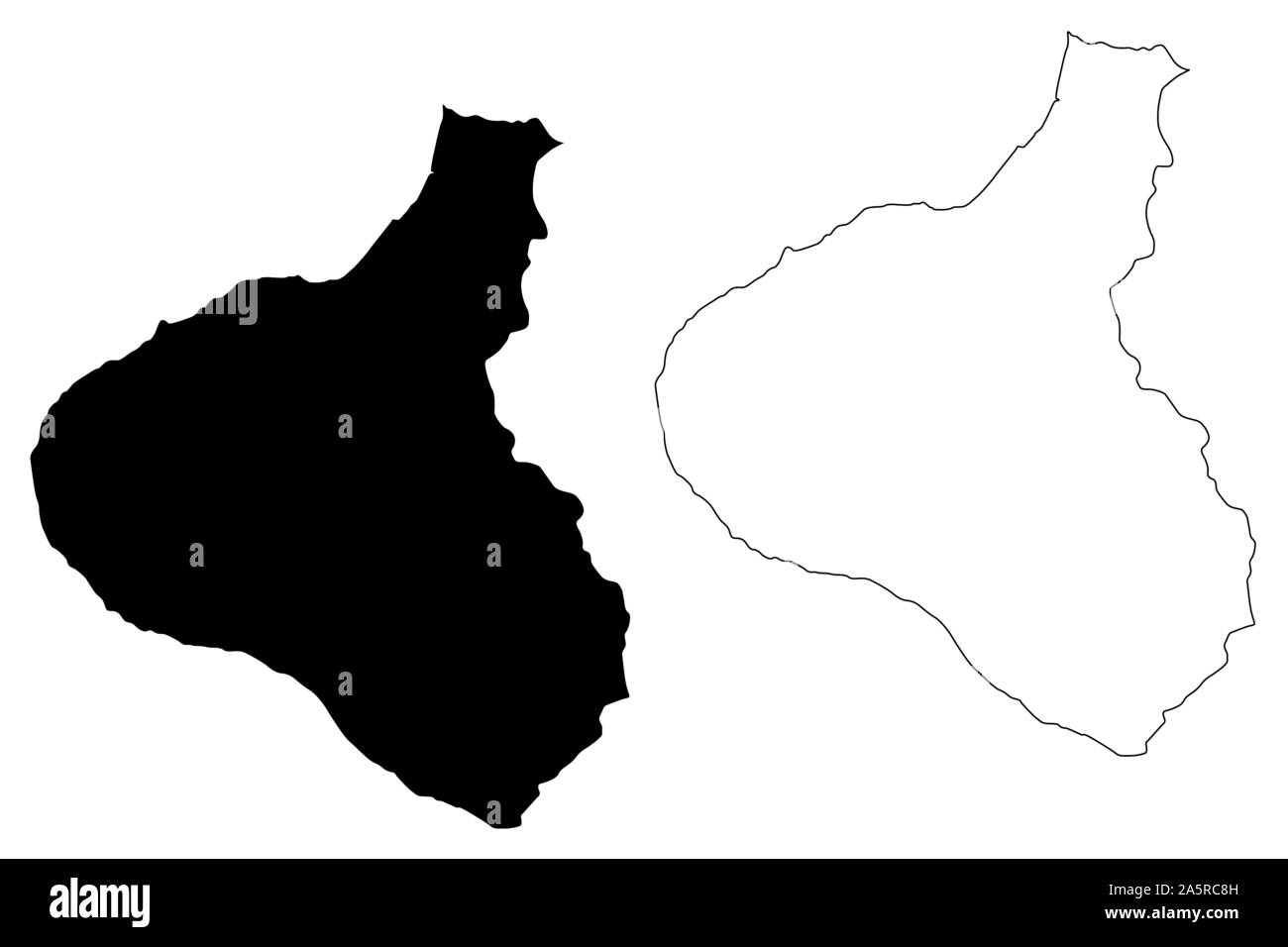 Taranaki Region (Regions of New Zealand, North Island) map vector ...