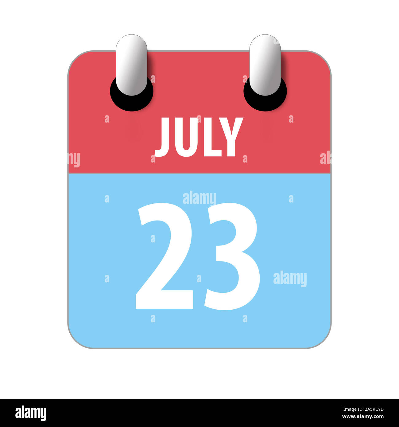 july 23rd. Day 23 of month, Simple calendar icon on white background ...