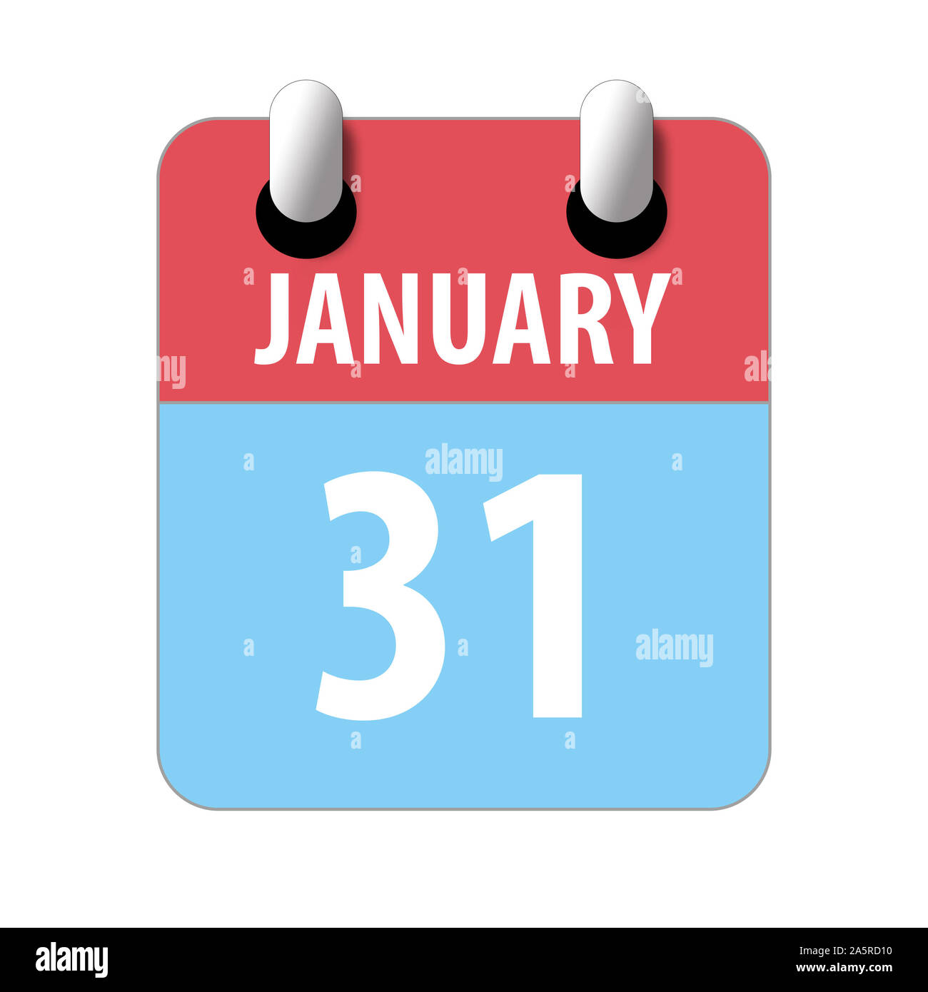 January 31st calendar Cut Out Stock Images & Pictures - Alamy