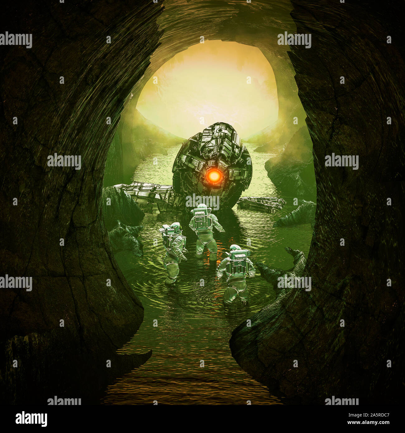 Ancient alien cave art hi-res stock photography and images - Alamy