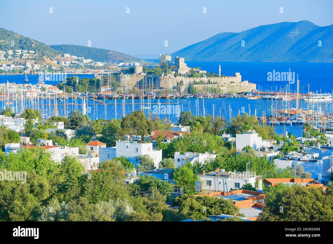 Bodrum Castle and Harbour, Bodrum, Mugla, Turkey Stock Photo - Alamy