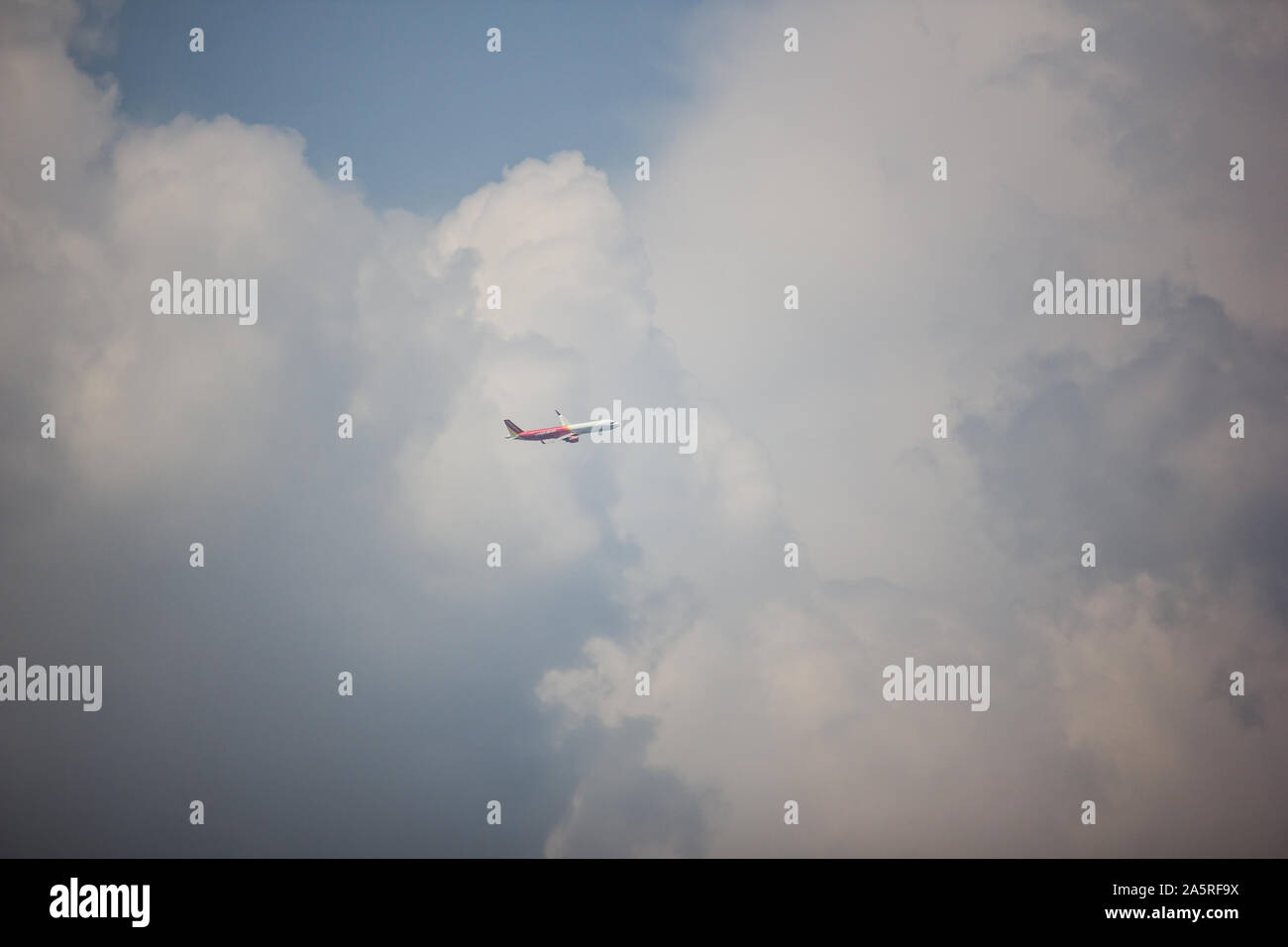 Chiangmai, Thailand - October 4 2019: HS-VKJ A321-200 of Thai Vietjet ...