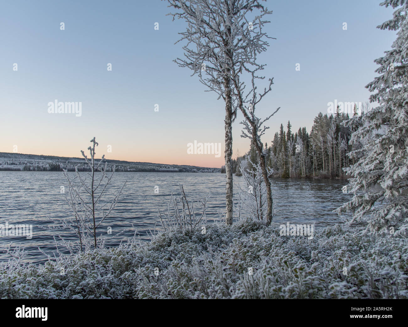 Sweden snow landscape light hi-res stock photography and images - Alamy