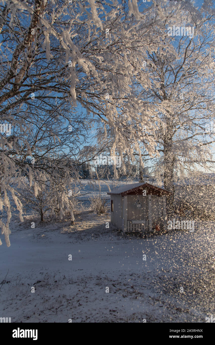 Sweden snow landscape light hi-res stock photography and images - Alamy