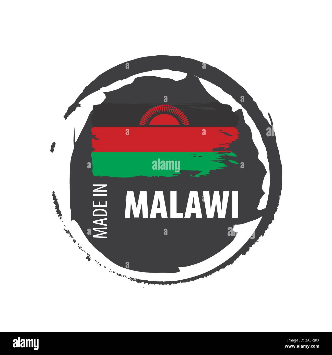 Flag republic malawi in Stock Vector Images - Alamy
