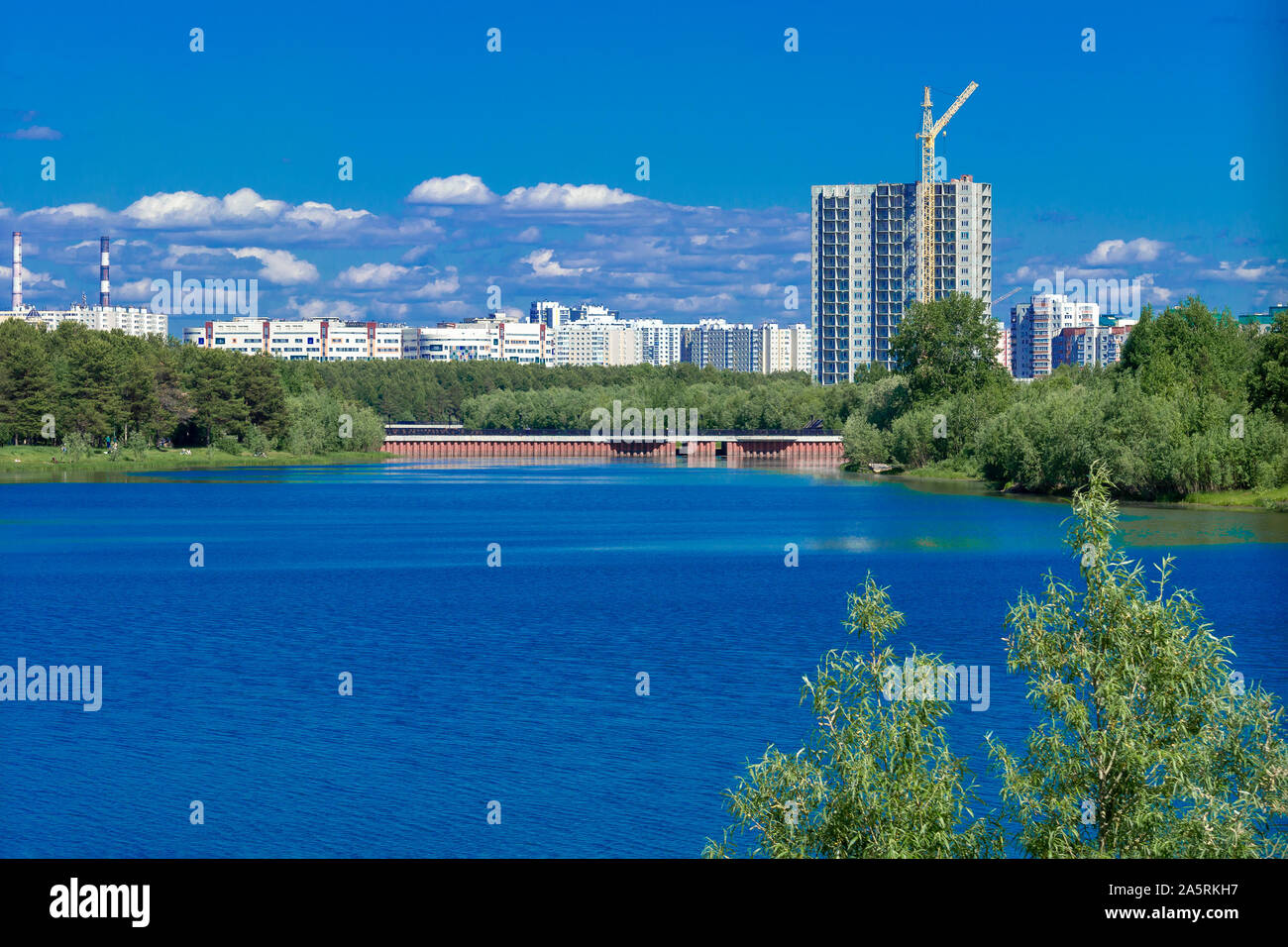 Saima River Embankment, Surgut, Russia - July 30, 2019 Stock Photo - Alamy