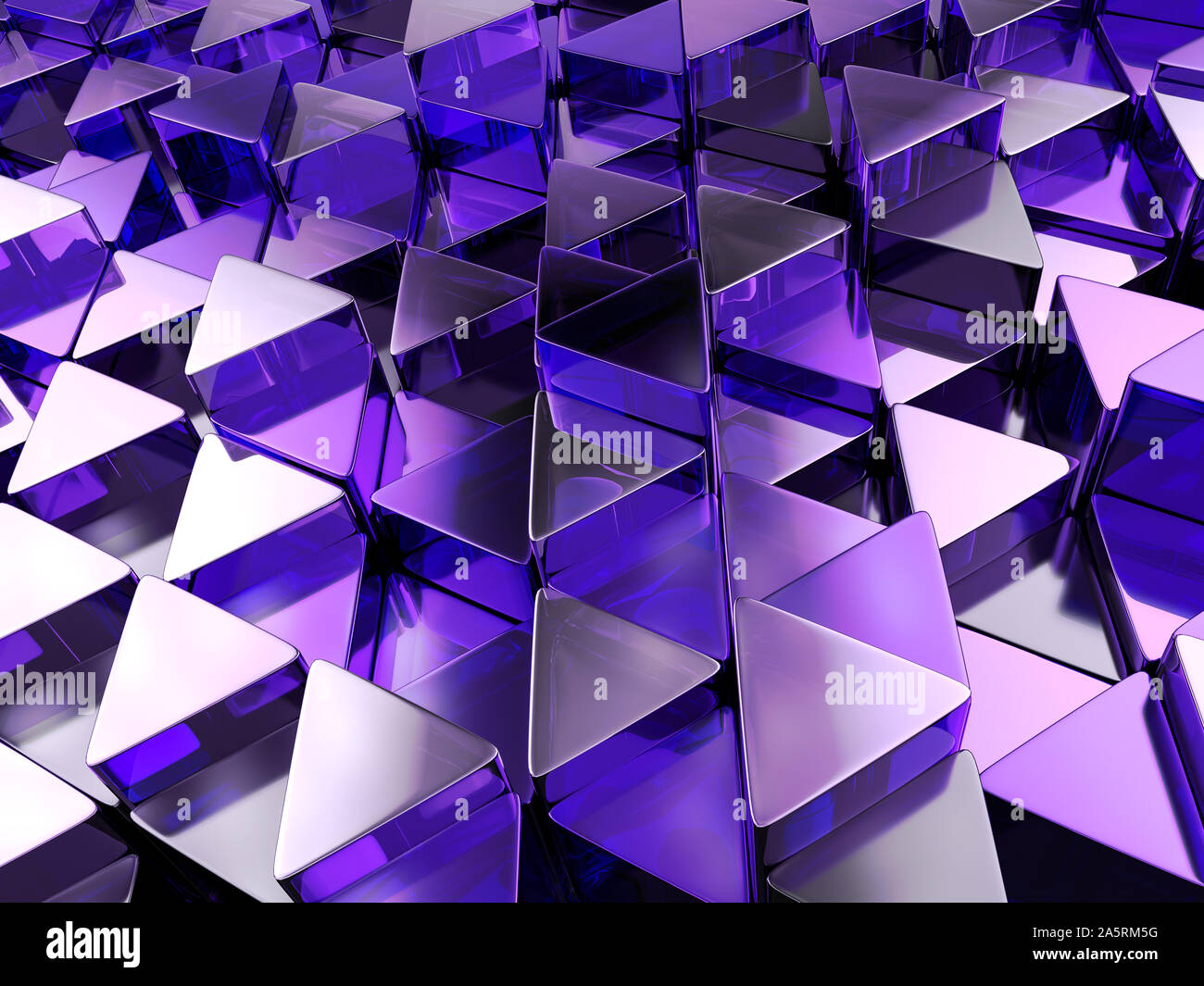 Abstract background formed from purple triangles. 3D illustration Stock ...