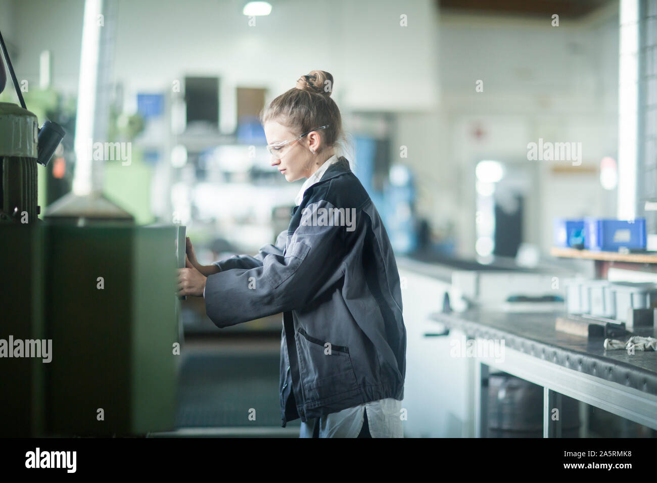 industrial plant engineer female Stock Photo - Alamy