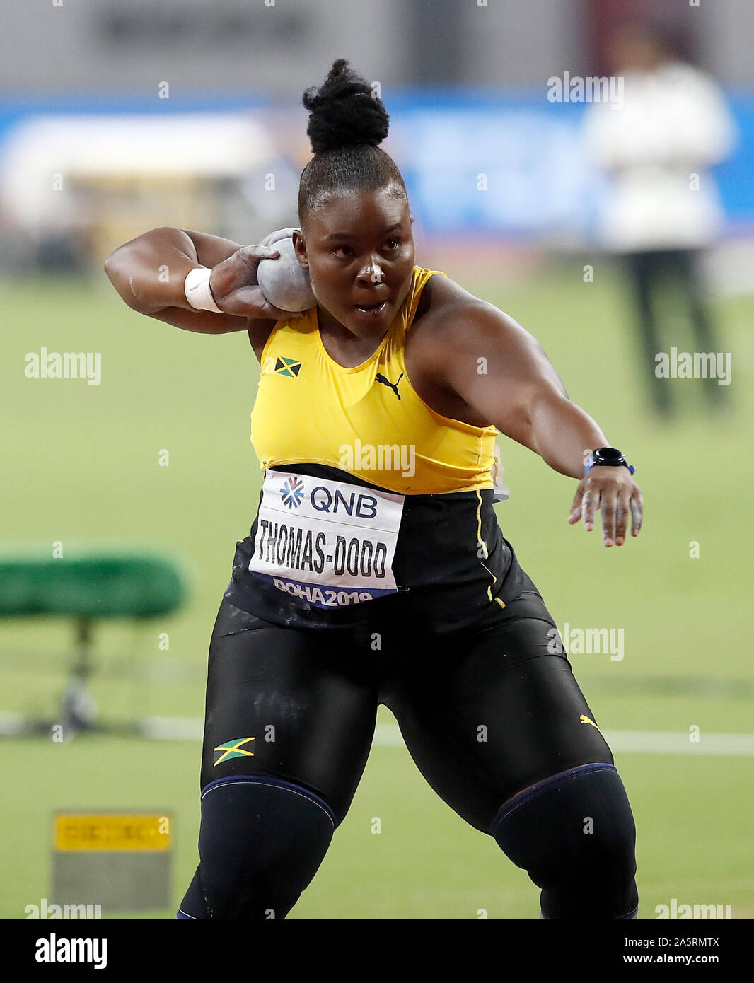Jamaica's Danniel Thomas-Dodd during the Women's Shot Put Final Stock ...