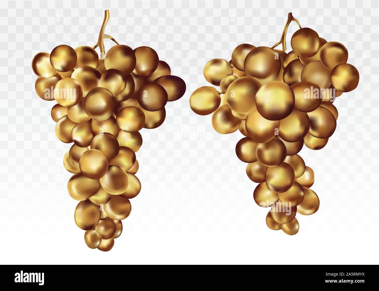 Logo Gold grapes. Wine grapes icon. collectionn two gold icon. Gold ...