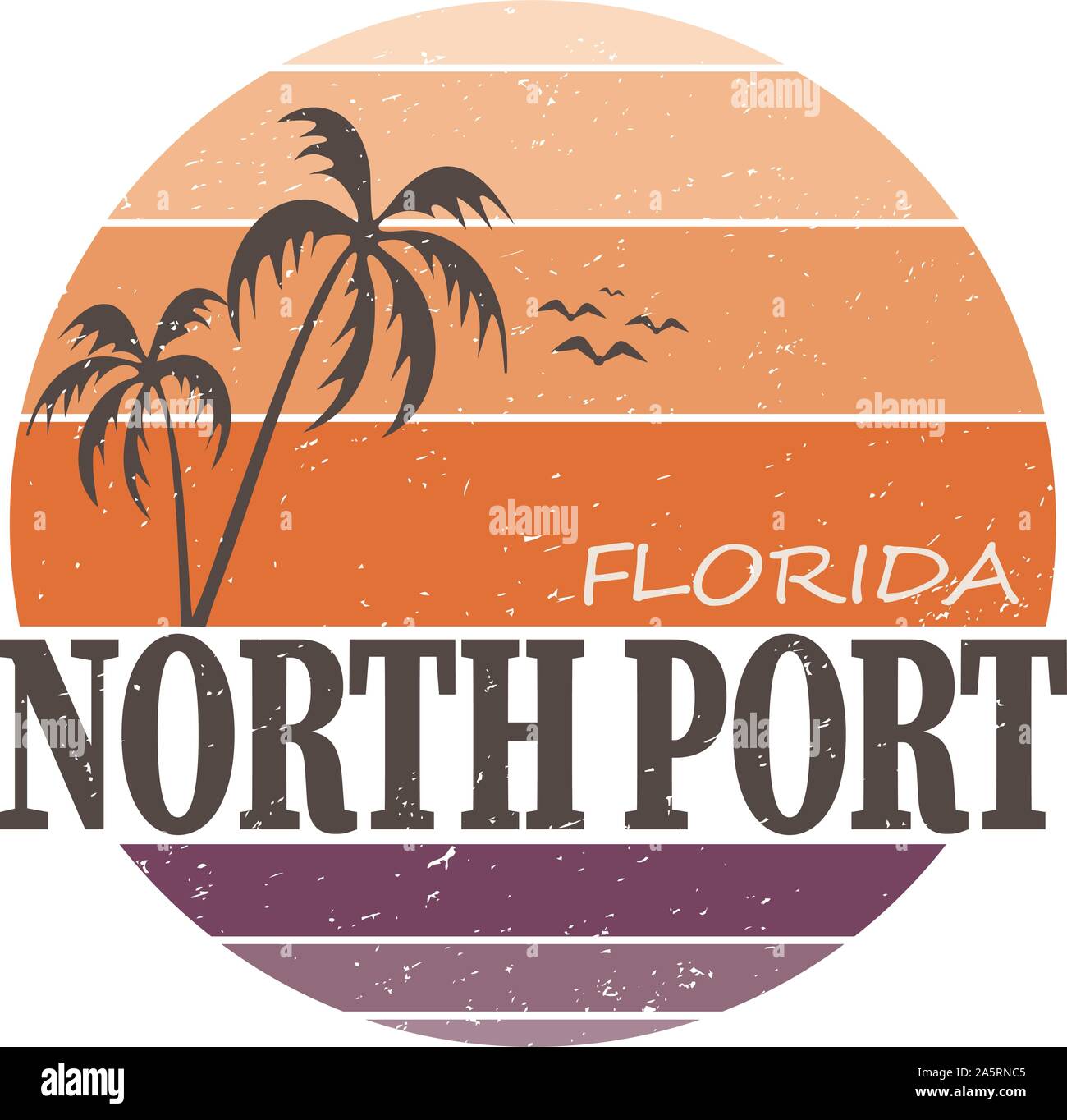 North florida landscape Stock Vector Images - Alamy