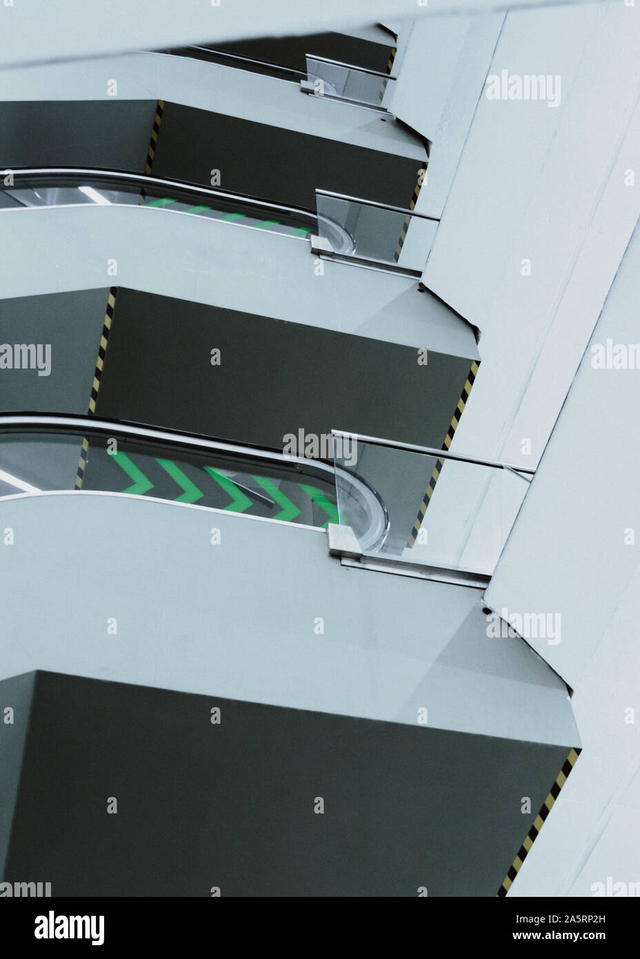 Interior of modern parking building Stock Photo - Alamy