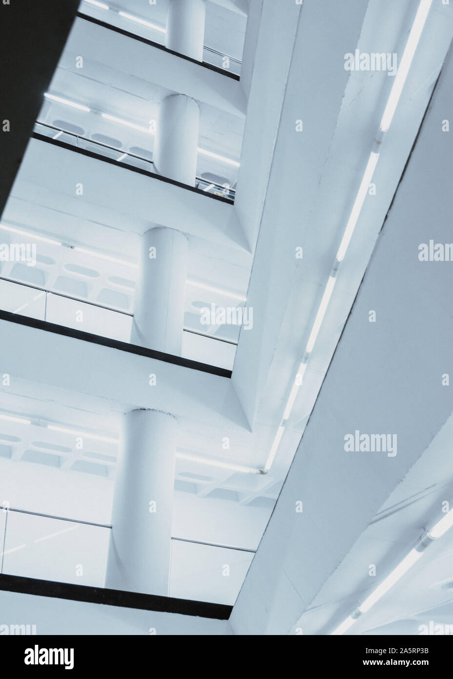 Interior of modern parking building Stock Photo - Alamy