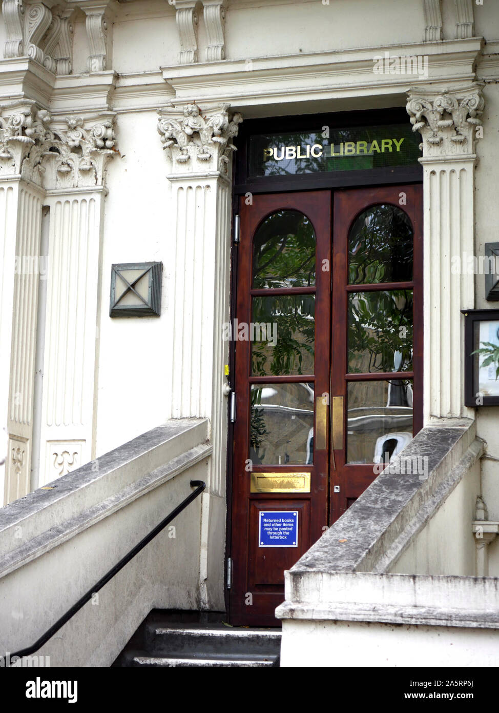 Entrance to Notting Hill Library, London, UK Stock Photo - Alamy
