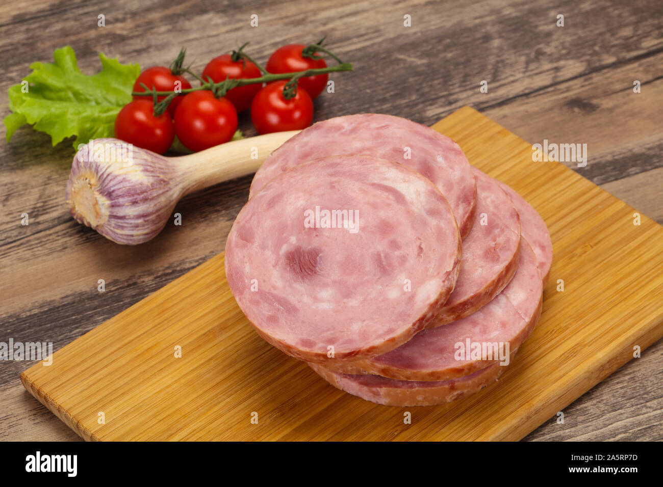 Natural ham made from pork meat Stock Photo - Alamy