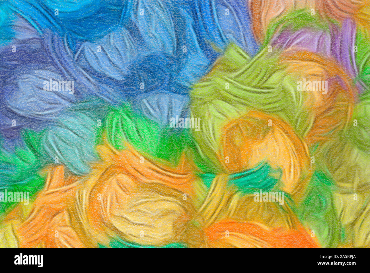 Abstract texture background. Digital painting in Vincent Van Gogh style ...
