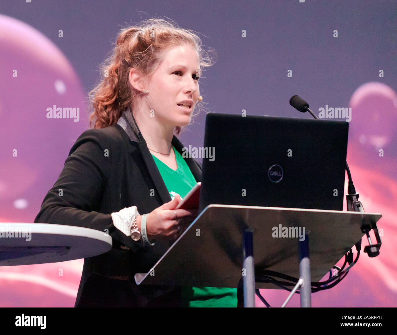 Caroline Criado Perez, Writer and feminist campaigner, giving a talk ...