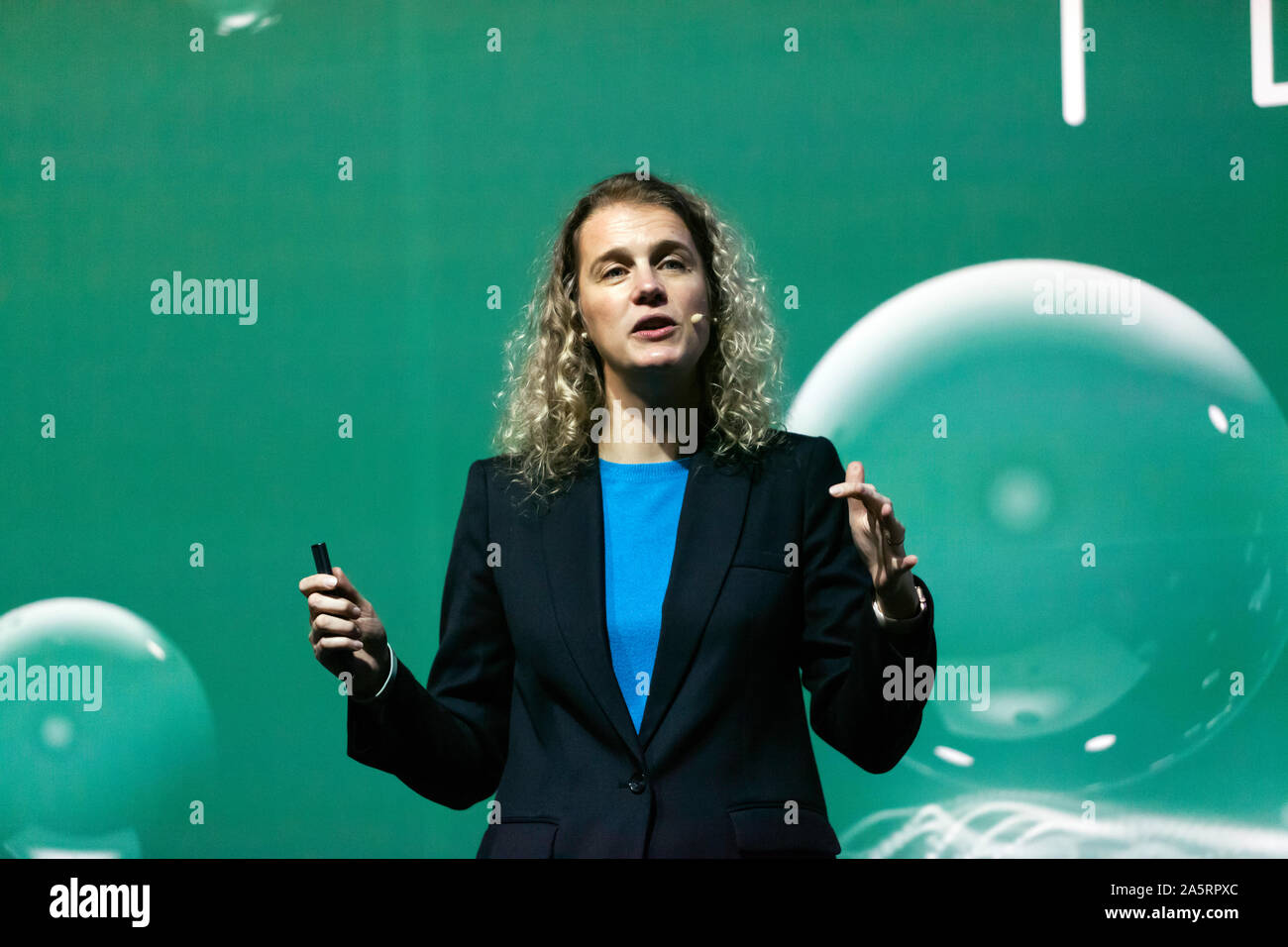 Danielle George Engineer, astrophysicist and TV presenter, explaining ...