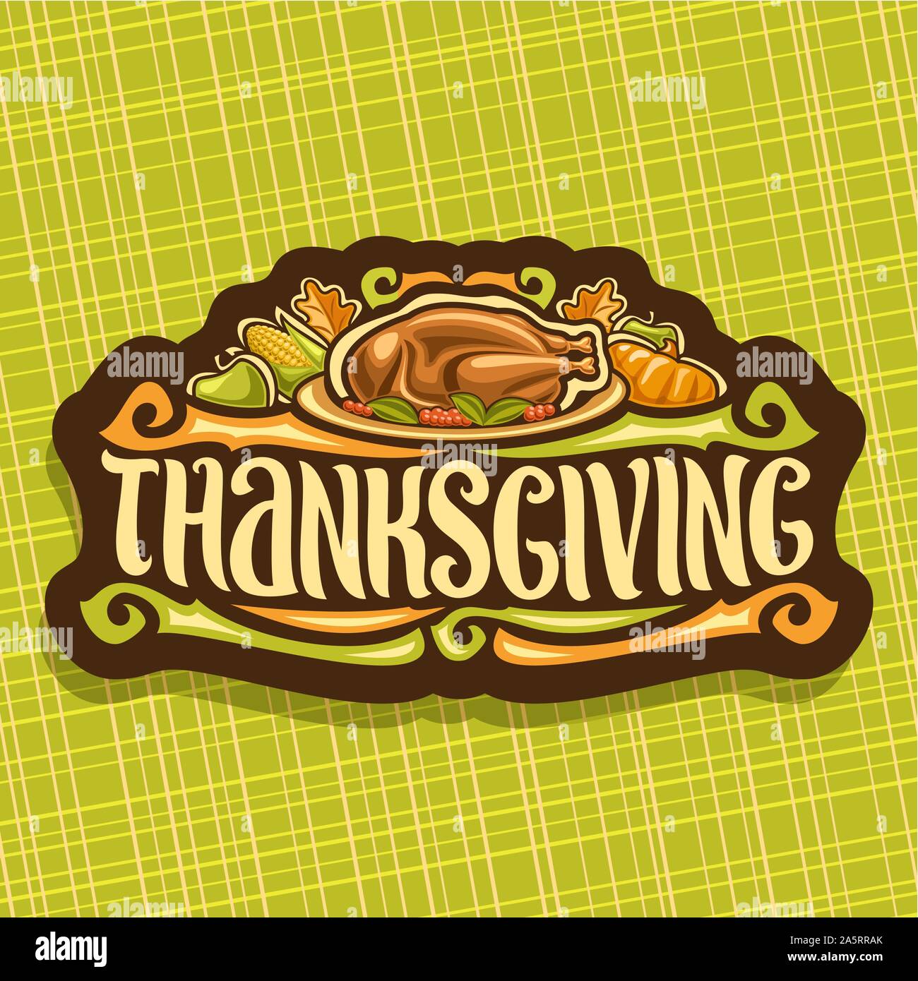 Giving thanks plate Stock Vector Images - Alamy