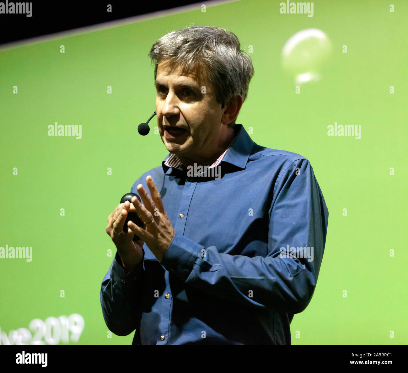 John Crawford, Science Director at Rothamsted Research, explaining how ...