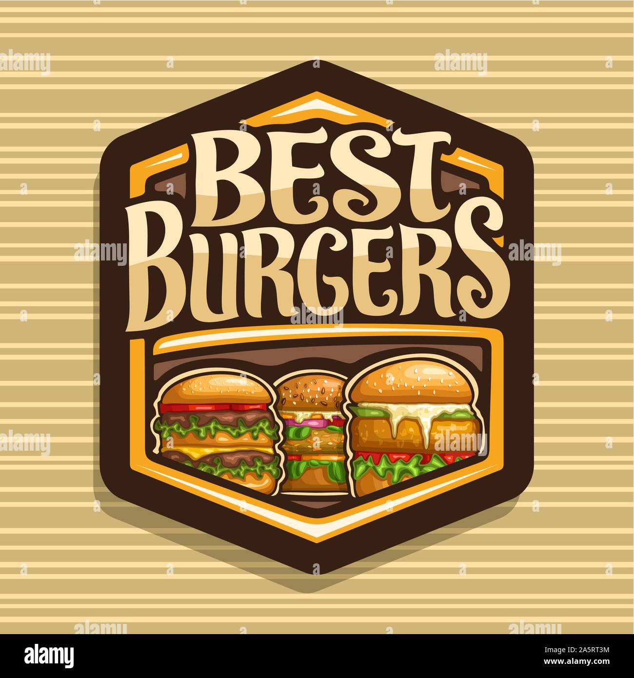 Steak sandwich logo Stock Vector Images - Alamy
