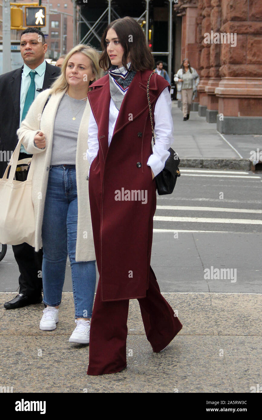 New York, NY, USA. 22nd Oct, 2019. Lizzy Caplan at Build Series in New ...