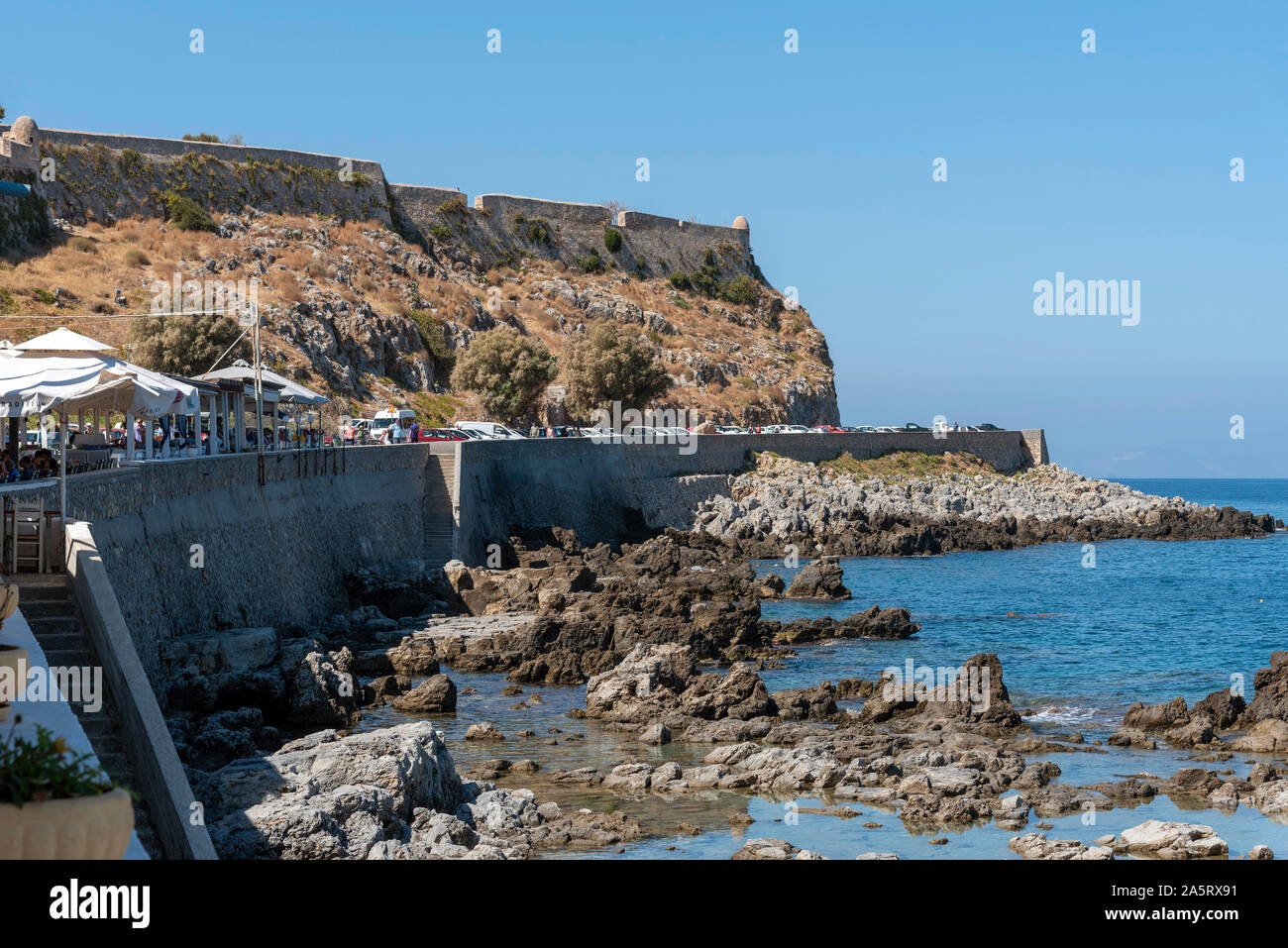 Rethymno, Crete, Greece. October 2019. The ancient Fortetza a ...