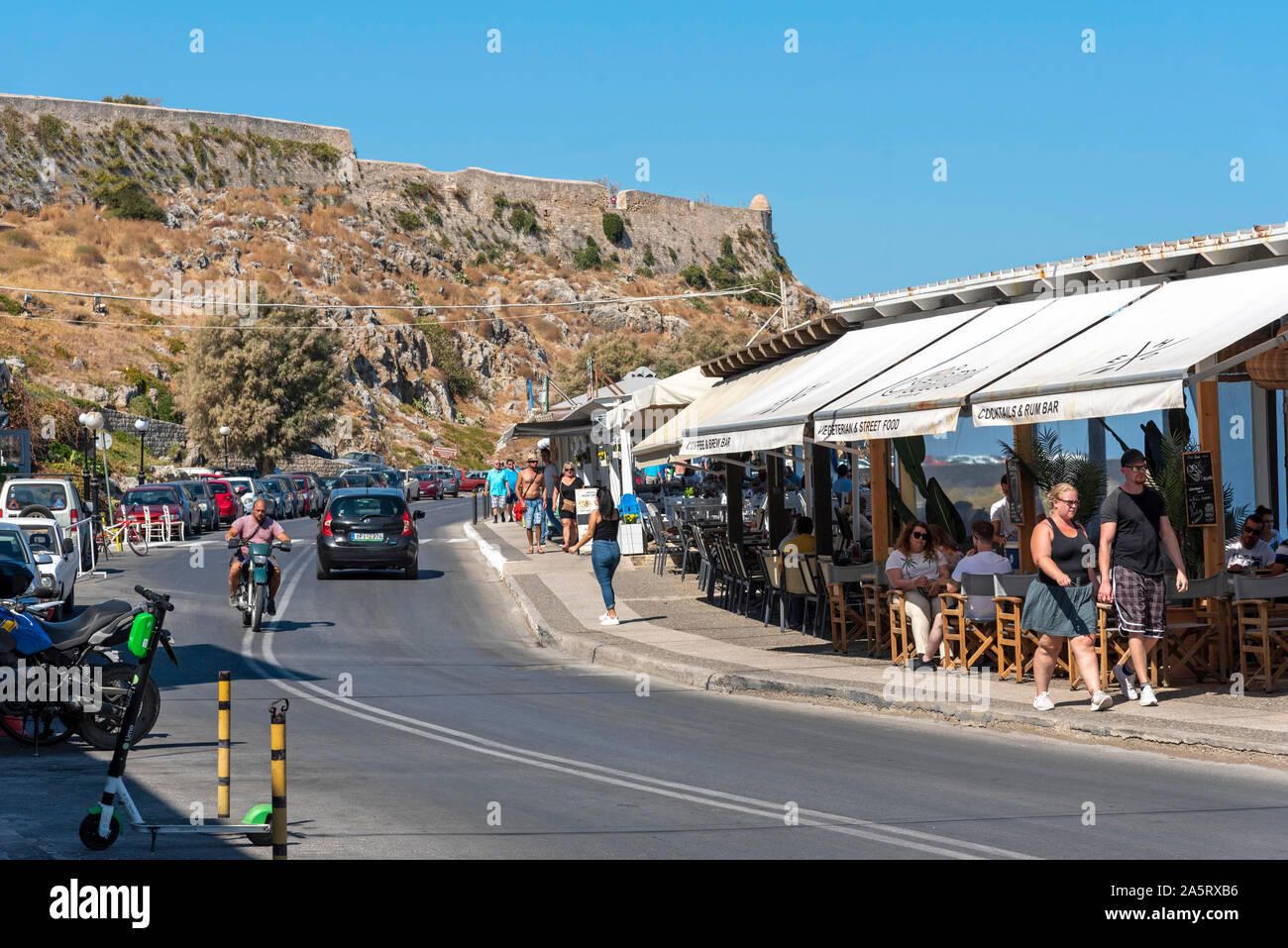 Rethymno, Crete, Greece. October 2019. The ancient Fortetza a ...