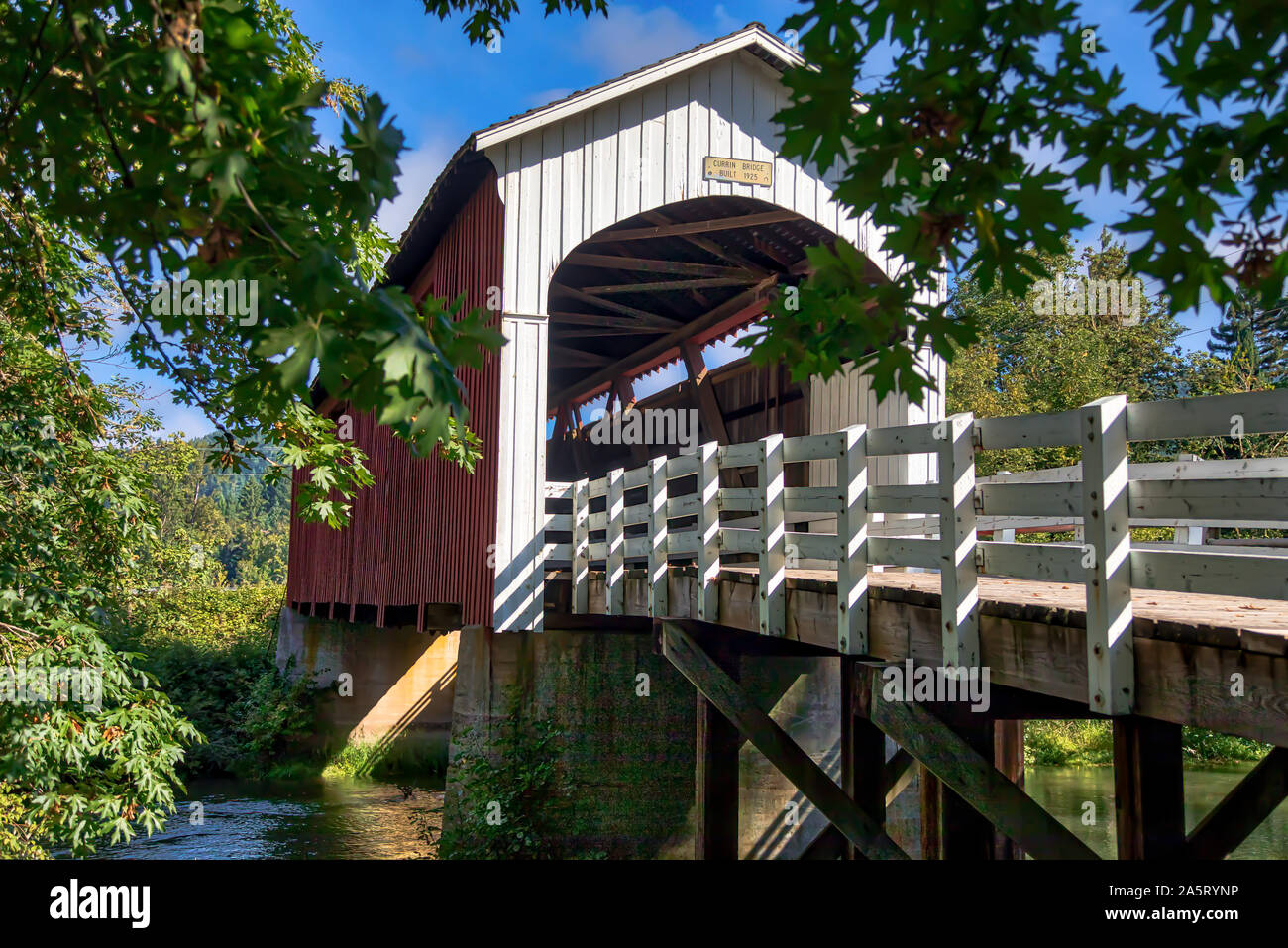Currin Covered Bridge Stock Photo - Alamy