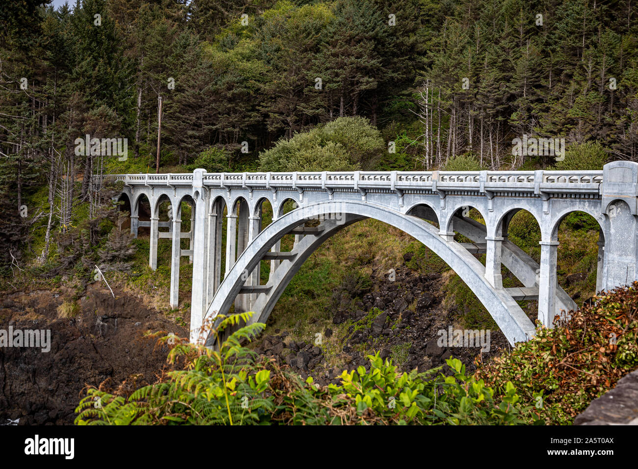 Arch Highway Bridge Stock Photo - Alamy