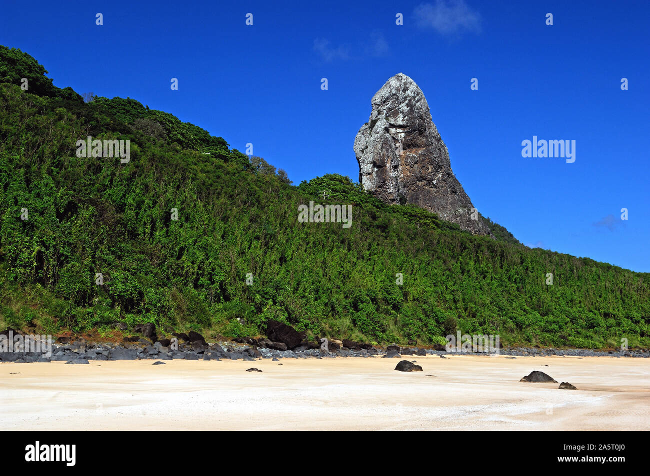 Morro do Pico, Praia do Meio, Fernando de Noronha, Pernambuco, Brazil ...