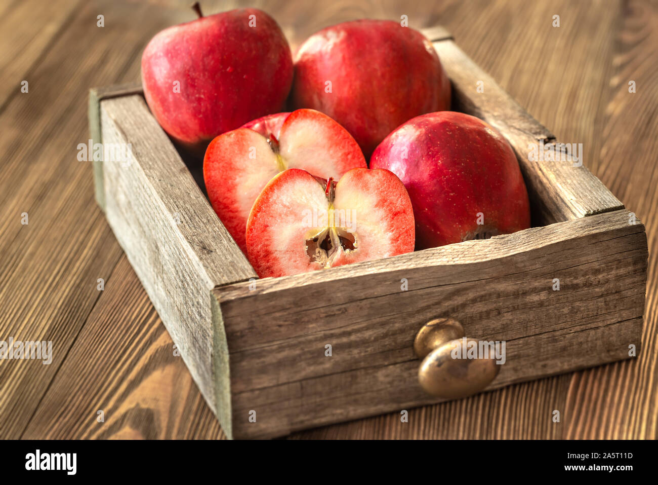 Red fleshed apple hi-res stock photography and images - Alamy