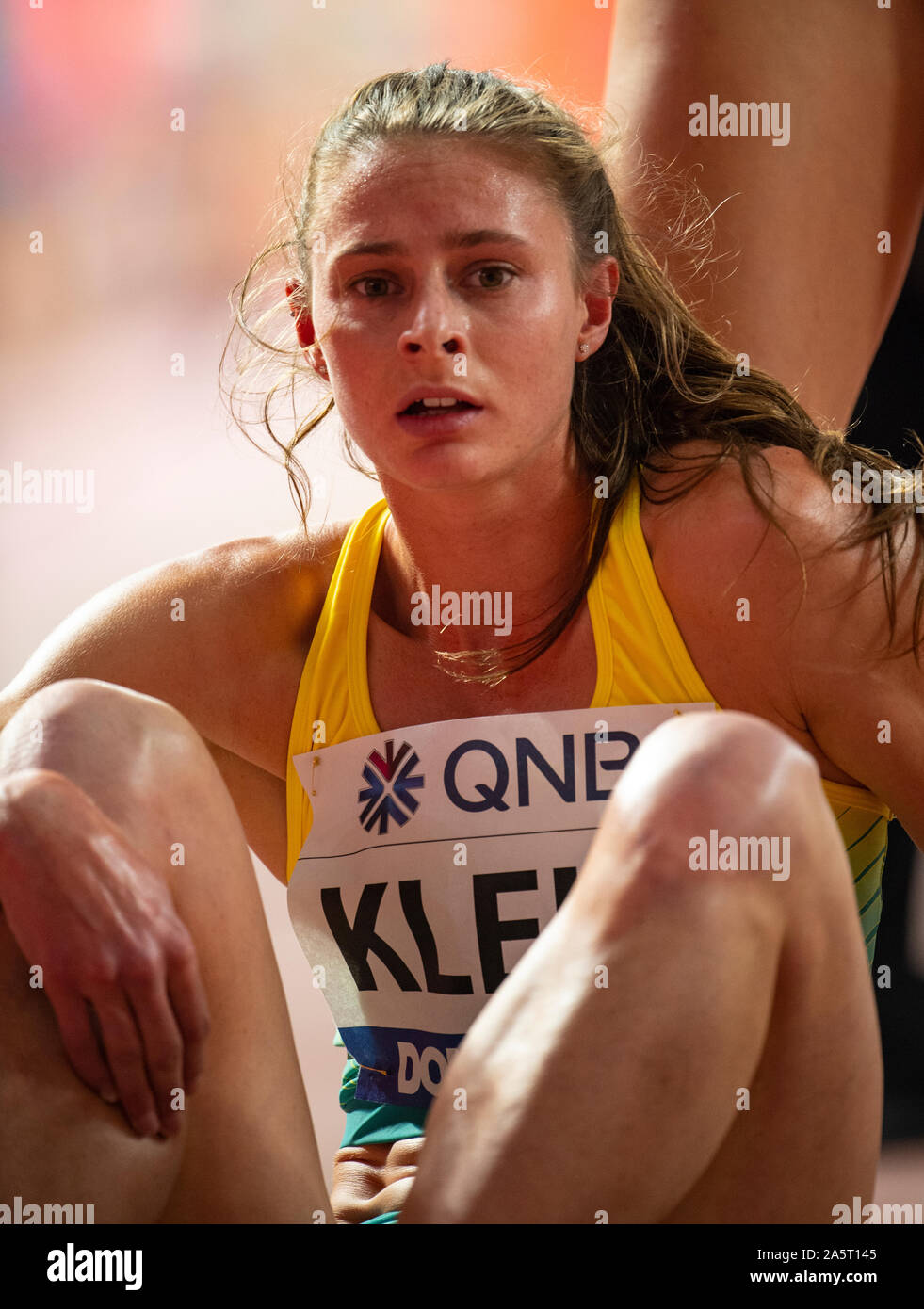 DOHA - QATAR Oct 1: Sara Klein of Australia competing in the 400m ...