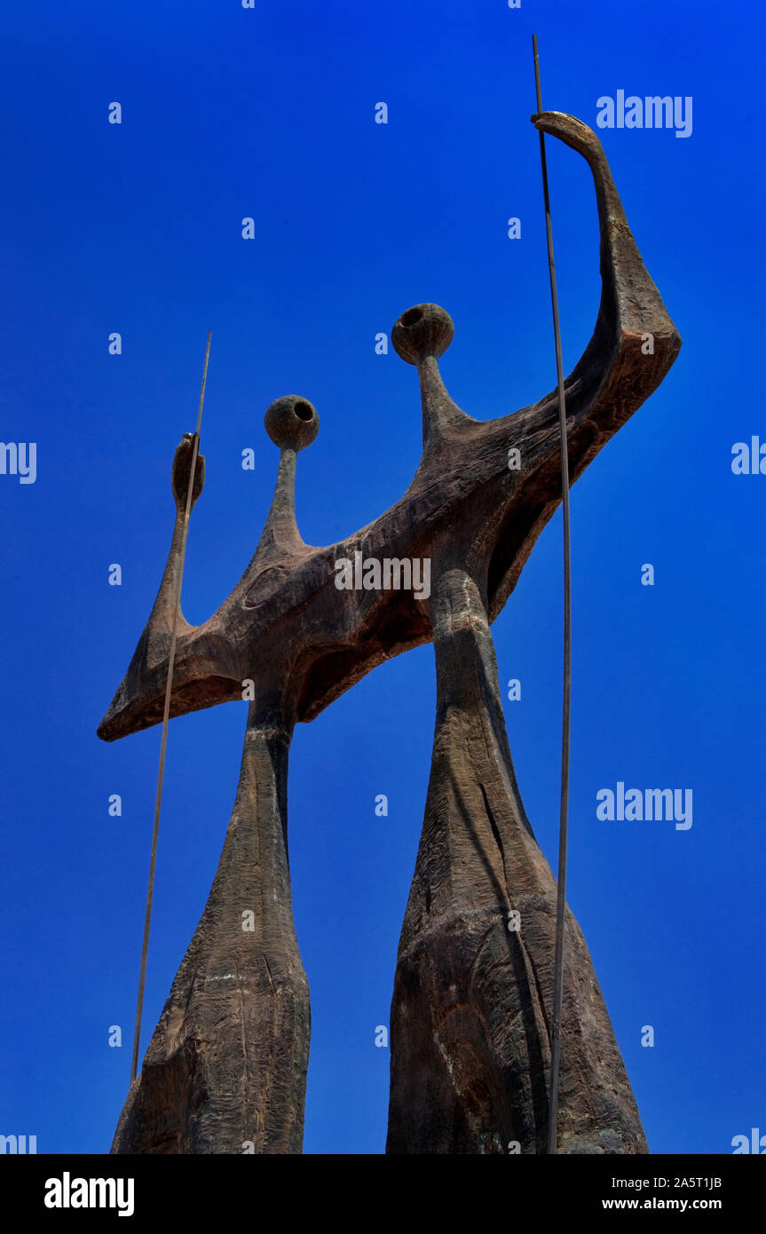 Os Candangos sculpture, Bruno Giorgi, Brasilia, DF, Brazil Stock Photo ...